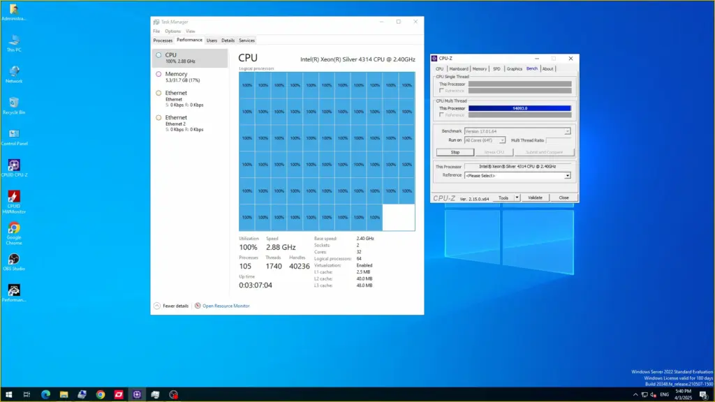(NEW!) IceLakeเซิร์ฟเวอร์ PowerRACK SL101-D04R-G3, Xeon Silver 4314 ...