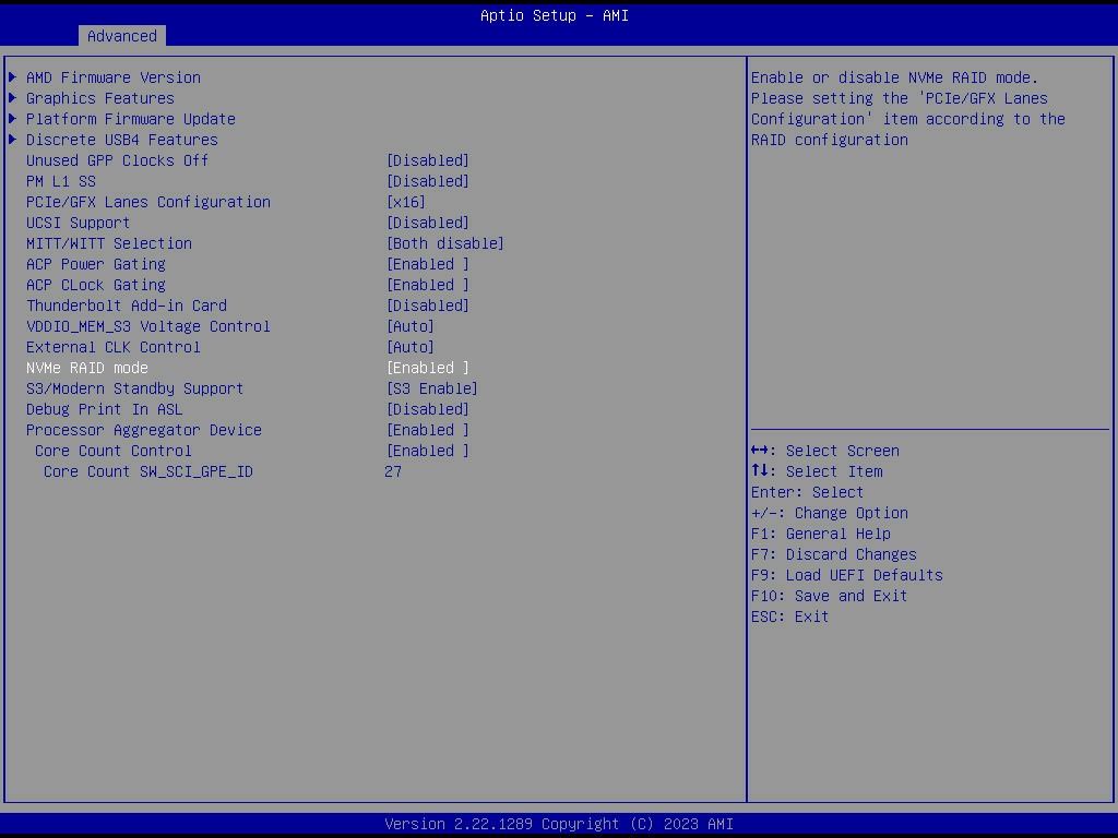 ตั้งค่า RAID M.2 NVMe ใน BIOS B650D4U - | PC Gallery